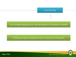 Deviance and sport | PPTX | Sports