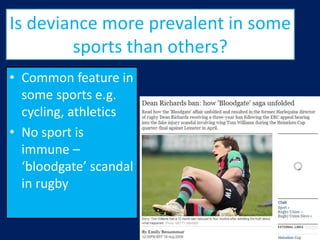 Deviance and violence in sport | PPTX