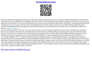 Deviance Definition Essay | PPT