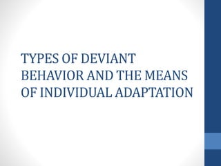 Deviance | PPTX