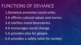 Deviance, social problem and | PPT