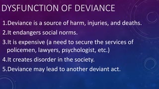 Deviance, social problem and | PPT