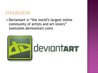 Deviantart presentation1 | PDF