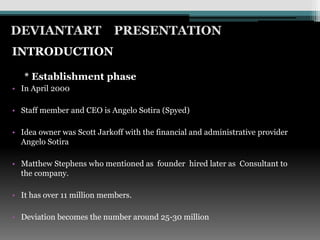 Deviantart Presentation | PPT