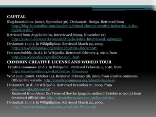 Deviantart Presentation | PPT