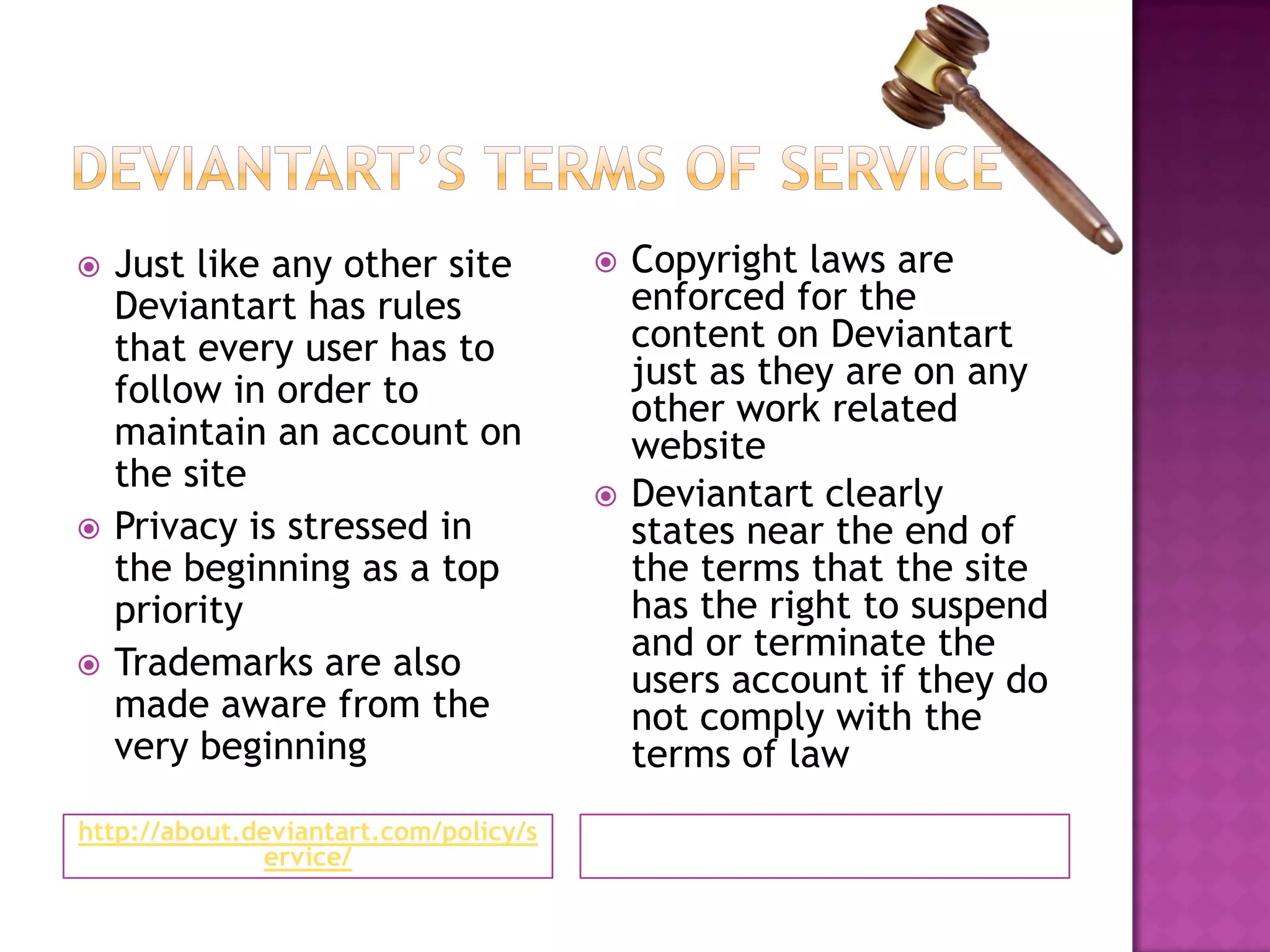 Deviantart presentation final | PPT