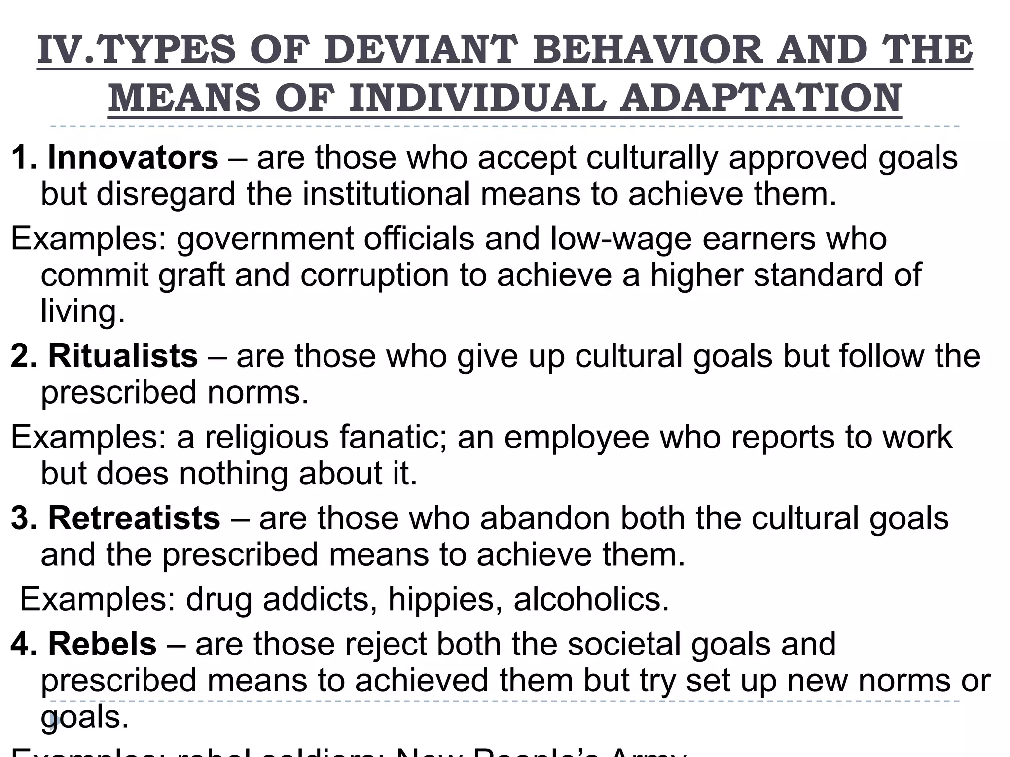 Deviant behavior | PPTX