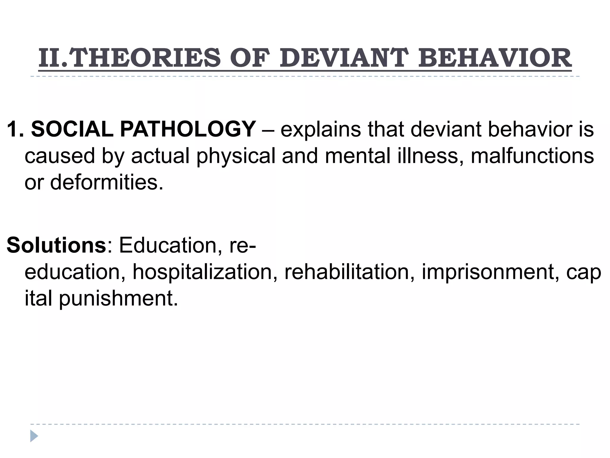Deviant behavior | PPTX