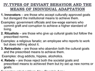 Deviant behavior | PPTX
