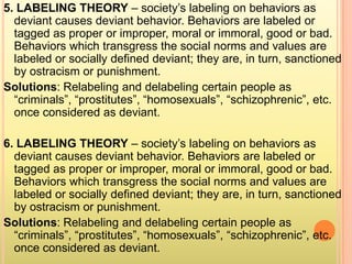 Deviant behavior | PPTX | Crime & Harmful Acts to Individuals, Society ...