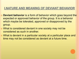 Deviant Behavior Examples In Media