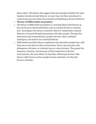 Deviant behavior | PDF