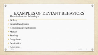 Deviant behavior | PPTX
