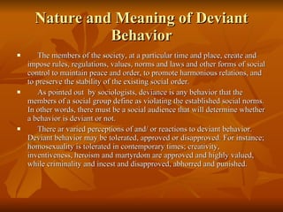 Deviant Behavior Sumugat | PPT
