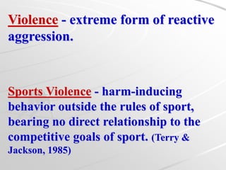 Deviant sports aggression | PPT