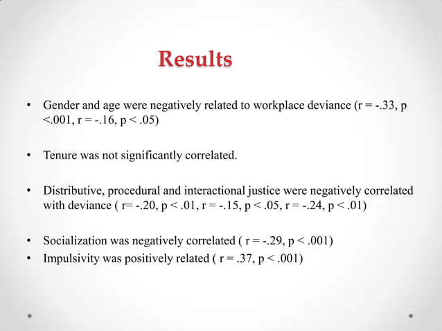 Deviant workplace behavior | PPTX