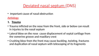 Deviated Nasal Septum DNS ENT Topic.pptx