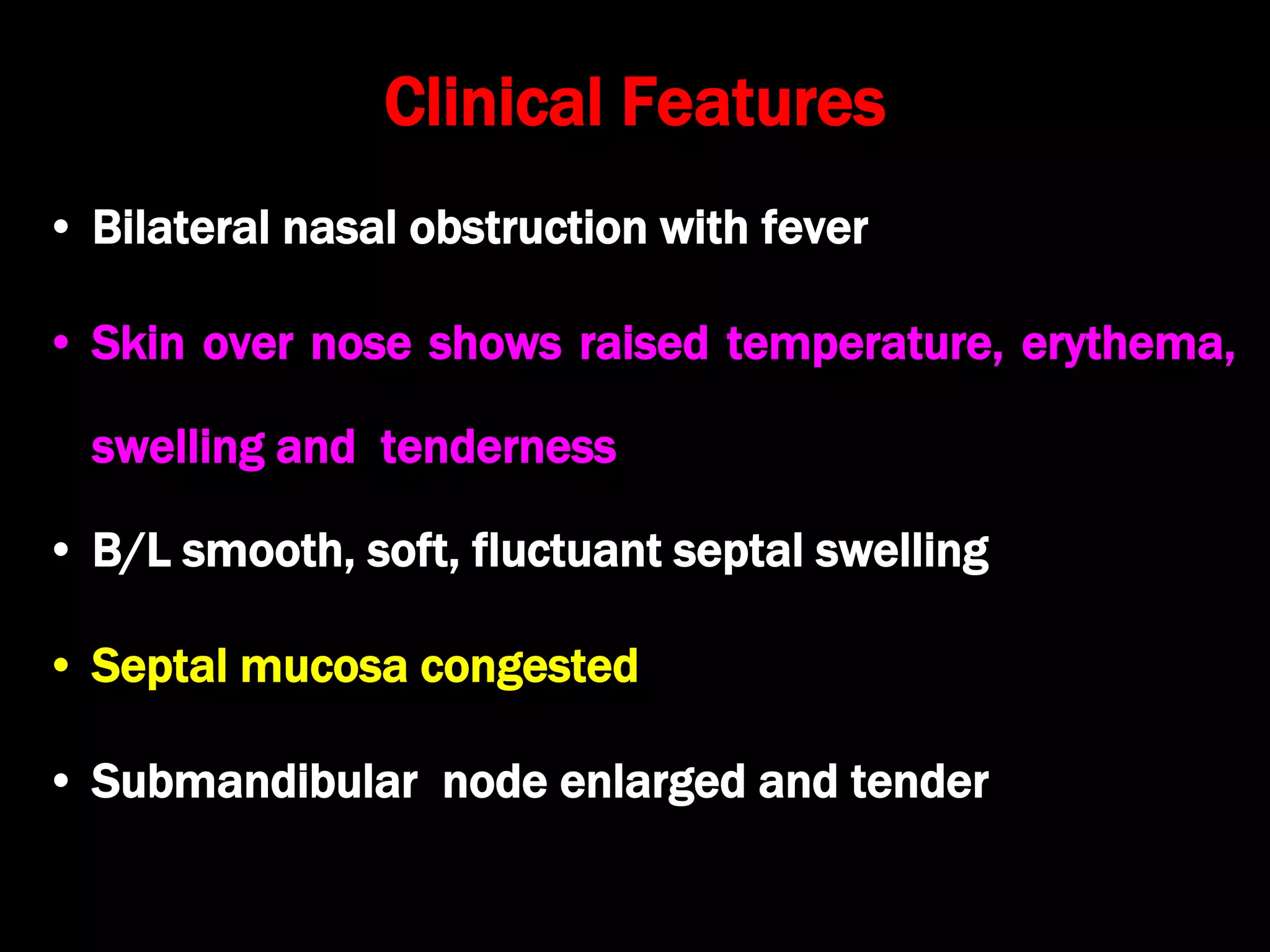 Deviated nasal septum and other septal conditions | PPT