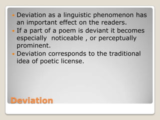 Deviation and parralelism copy | PPTX