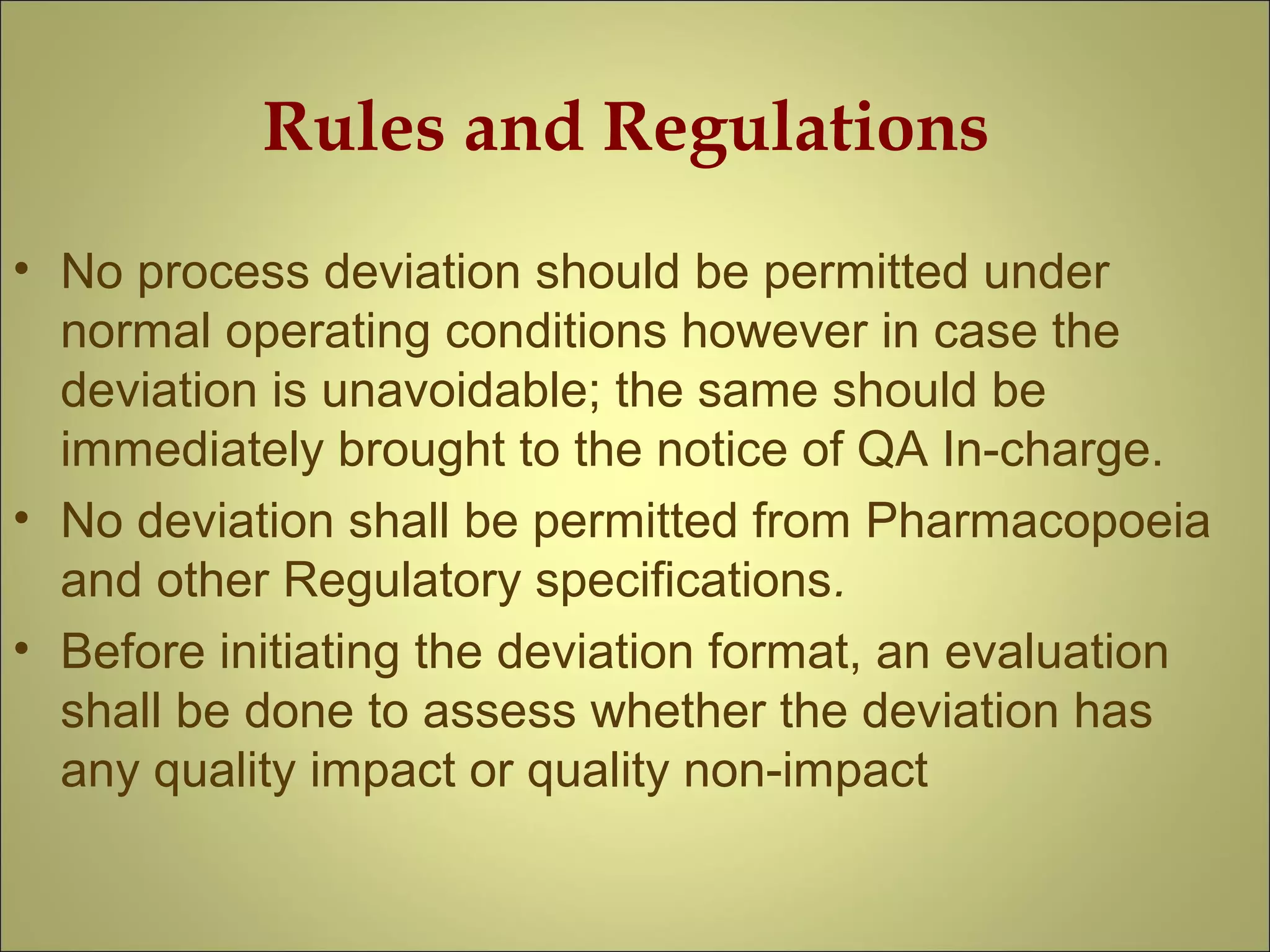 Deviation control system | PPT
