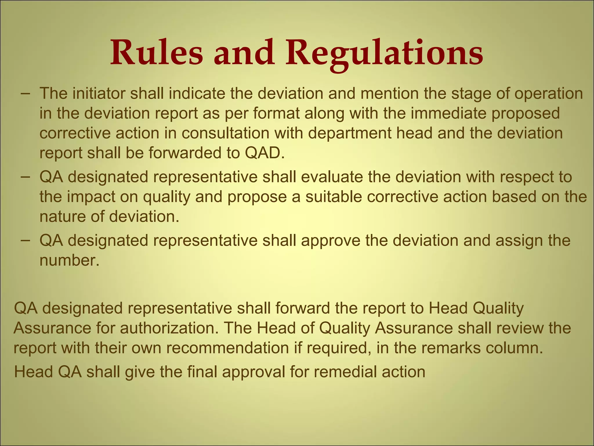 Deviation control system | PPT