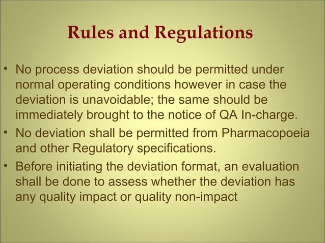 Deviation control system | PPT