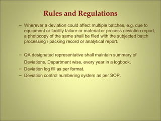 Deviation control system | PPT