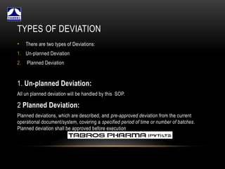 DEVIATION HANDLING & MANAGEMENT TABROS.pptx