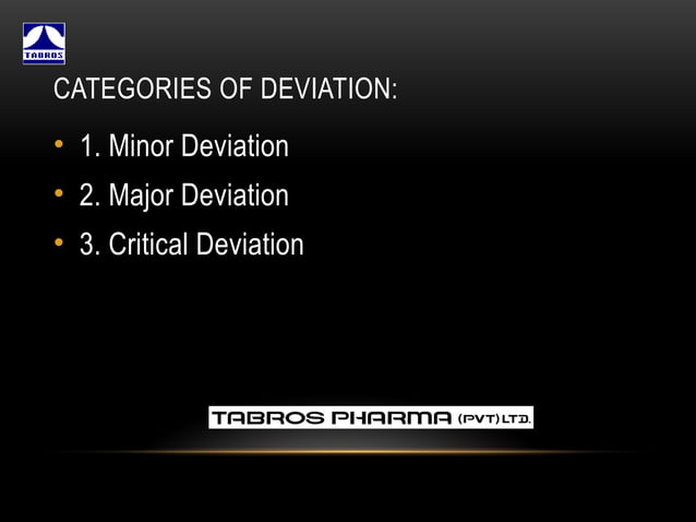 DEVIATION HANDLING & MANAGEMENT TABROS.pptx