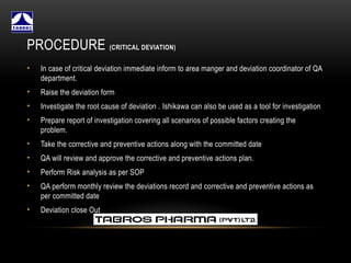 DEVIATION HANDLING & MANAGEMENT TABROS.pptx