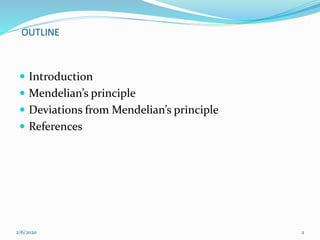 Deviation mendel princi 2 | PPTX