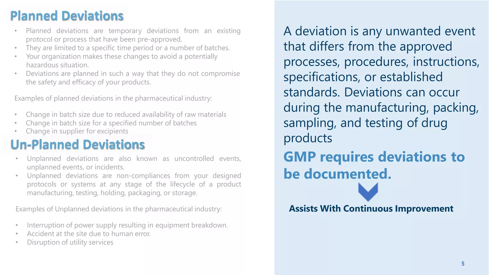 DEVIATION, OOS &OOT | PPTX