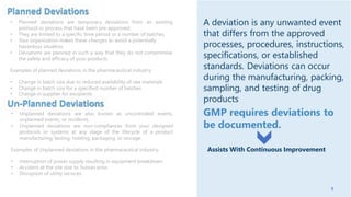 DEVIATION, OOS &OOT | PPTX