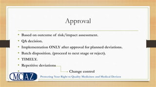 Deviation management | PPTX