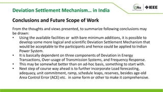 Deviation Settlement Mechanism for Improving Grid Frequency Regime in ...