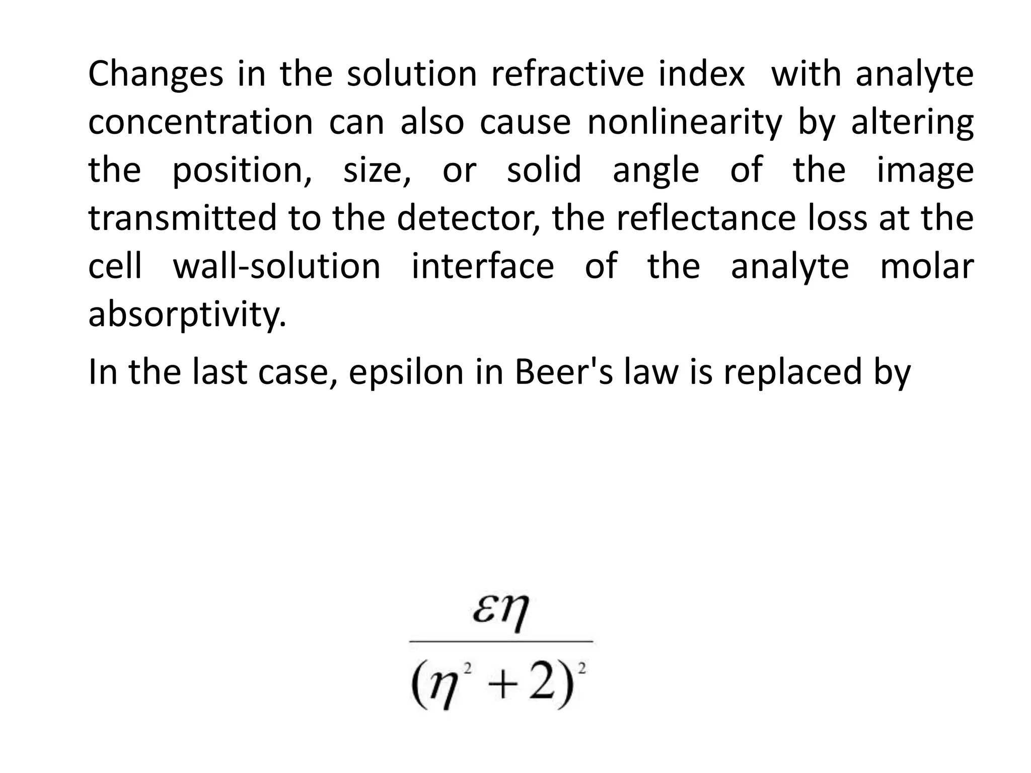 Deviations from Beers law | PPTX