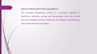 DEVIATION Management by S.SATHYA.N.V.pptx