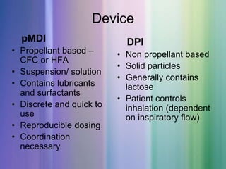 Inhaler Devices in Airway Disease Management | PPT