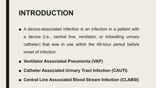 Device associated hospital acquired infection (da hai) | PPTX
