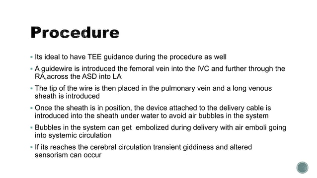 Cardiac Catheterization Device Closure Of Asd Pptx