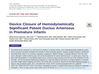 Device Closure of Hemodynamically Significant Patent Ductus Arteriosus.pptx