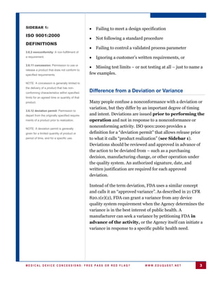 Medical Device Concessions - EduQuest Advisory | PDF