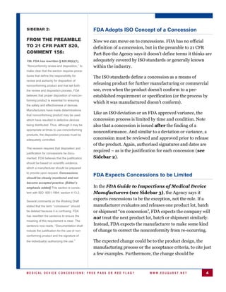 Medical Device Concessions - EduQuest Advisory | PDF