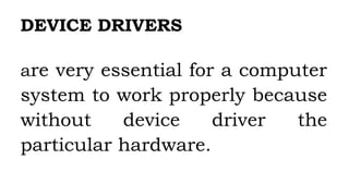 Computer System Servicing NC2 - Device Drivers for All Junior and ...