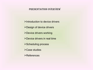 Device Drivers | PPT