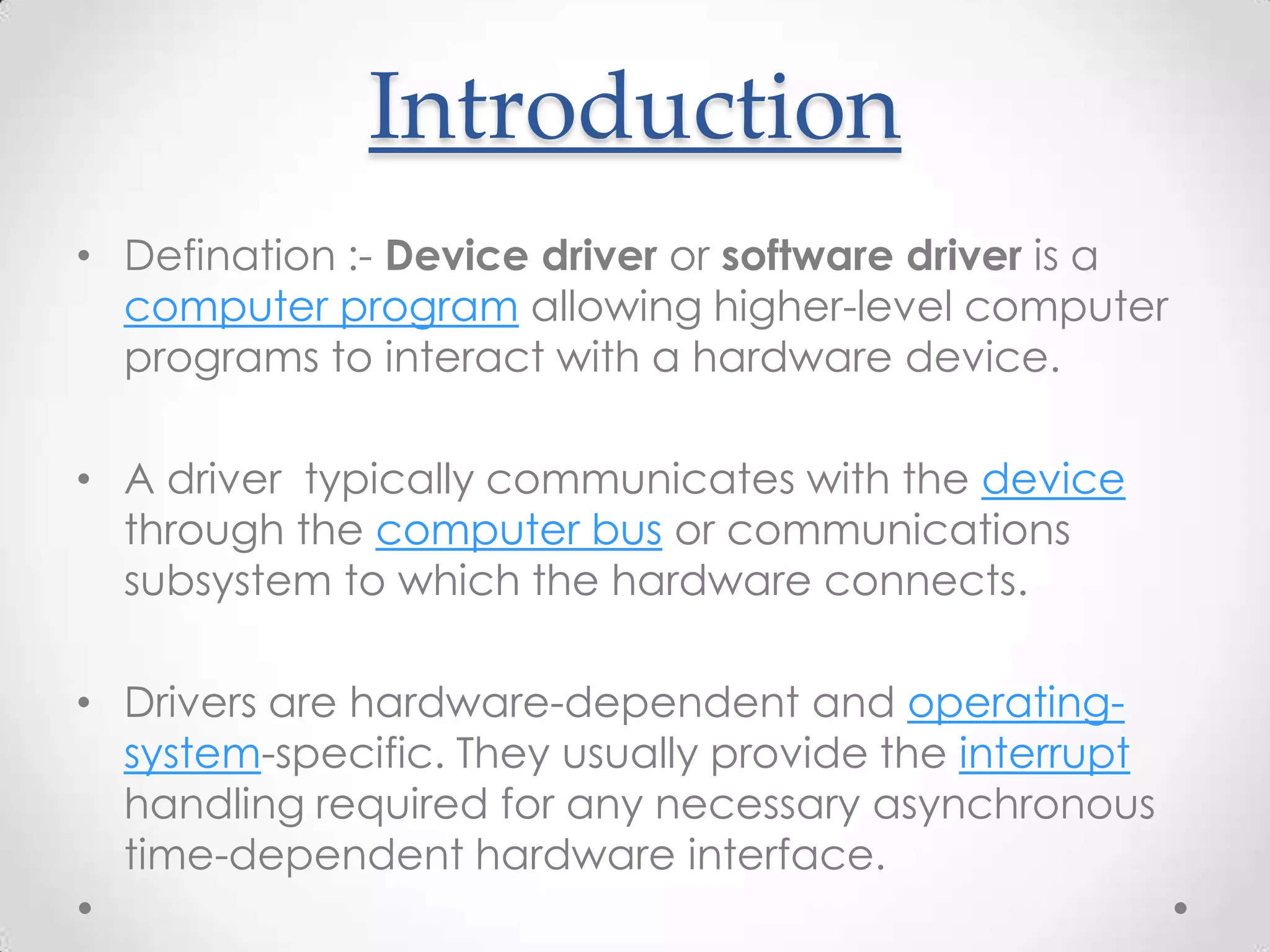 Device Drivers | PPTX
