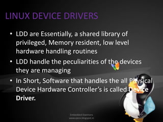 Device drivers Introduction | PPTX