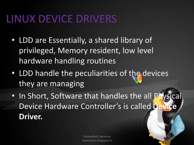 Device drivers Introduction | PPTX