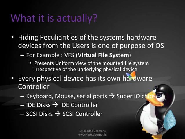 Device drivers Introduction | PPTX