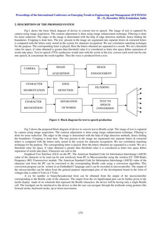 Device for text to speech production and to braille script | PDF
